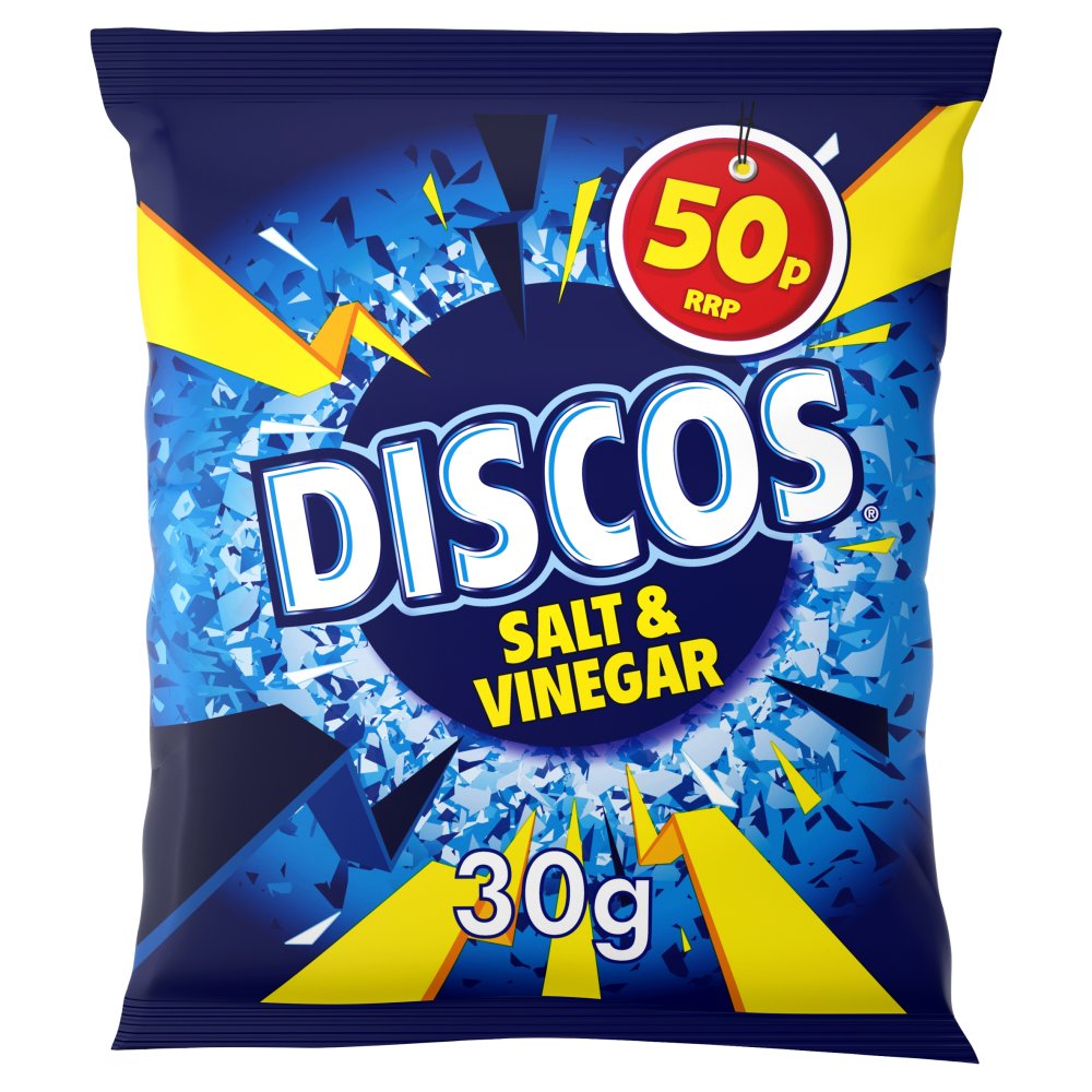 Discos Crisps Salt and Vinegar 30g – Union Jack's