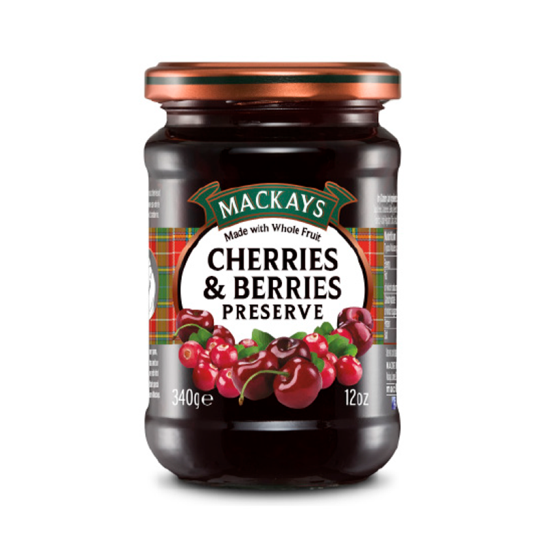 Mackay's Cherries & Berries Preserve 340g – Union Jack's