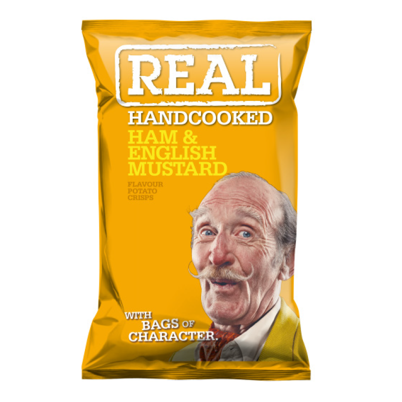 Real Crisps Hand Cooked English Ham and Mustard 150g – Union Jack's