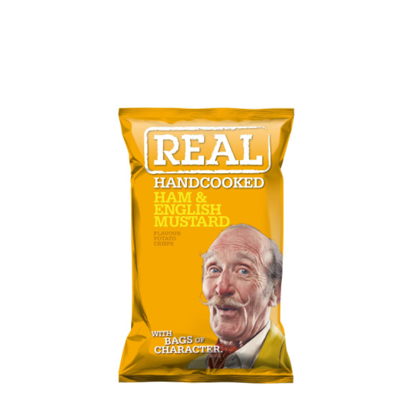 Real Crisps English Ham and Mustard 35g – Union Jack's